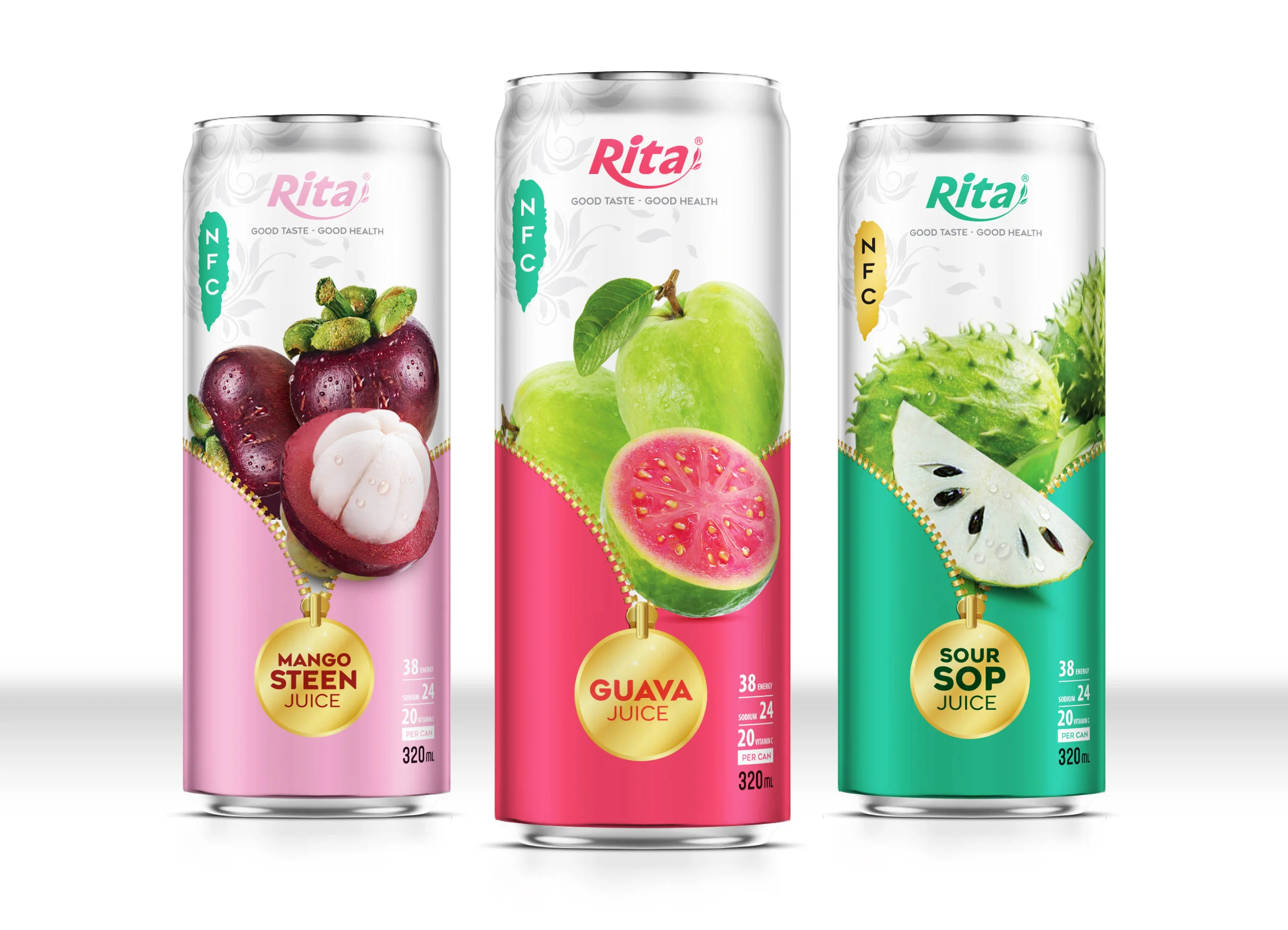 320ml cans mangosteen fruit juice not from concentrate - RITA Beverage
