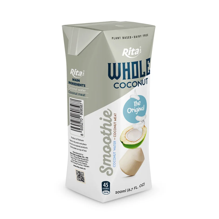 Whole Original Coconut Smoothie 200ml aseptic - RITA Beverage