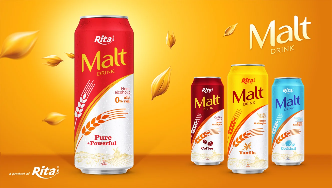 Malt drink vanilla 500ml - RITA Beverage