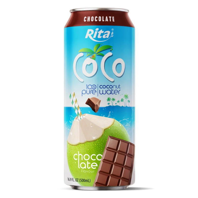 16.9 Fl Oz 100 pure coconut water with chocolate flavor - RITA Beverage