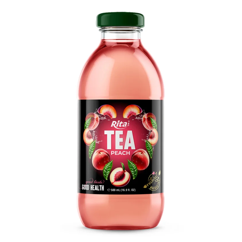 16.9 fl OZ Tea drink with peach juice natural brewed tea - RITA Beverage