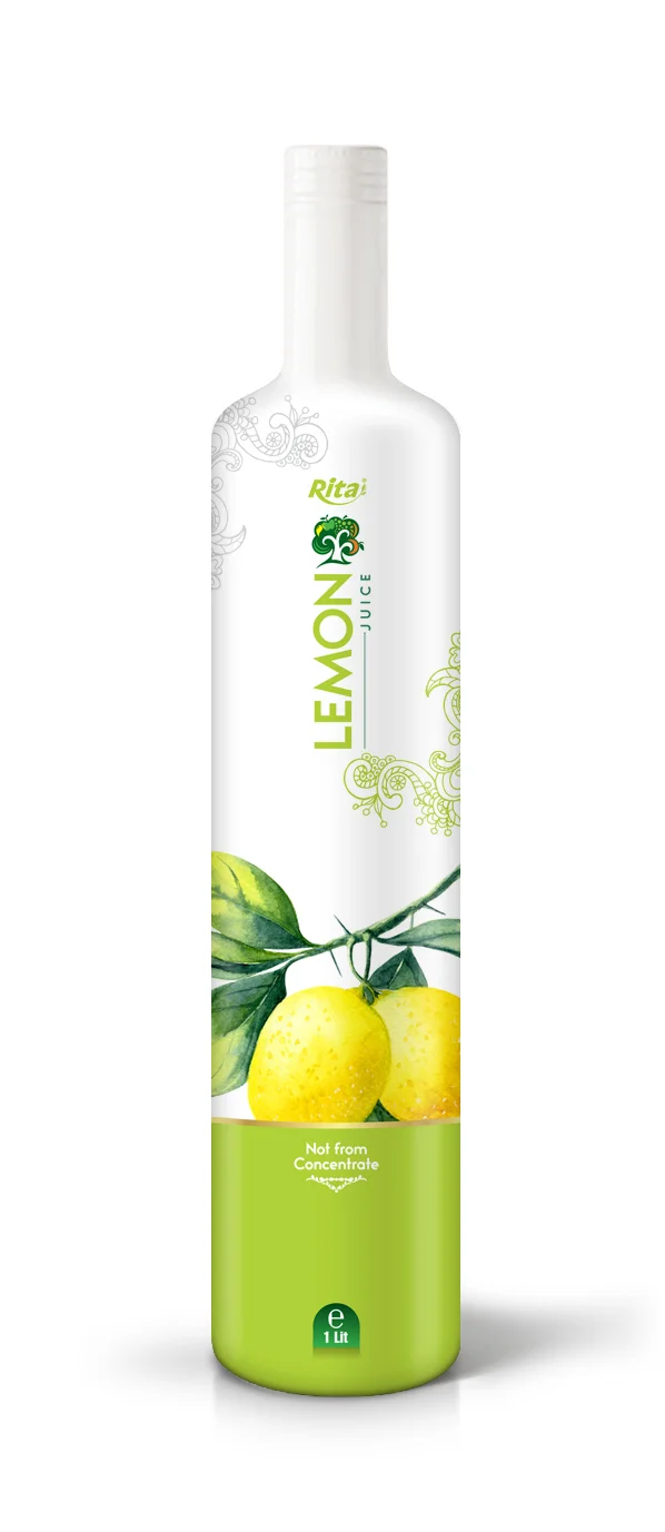 1L Glass bottle best natural Lemon Fruit Juice - RITA Beverage