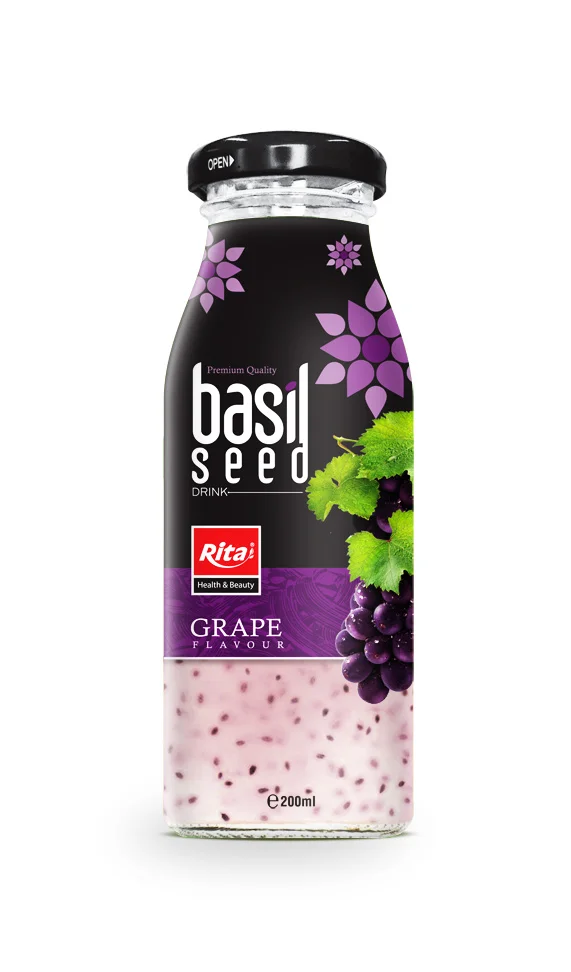 200ml Basil Seed Grape Flavor - RITA Beverage