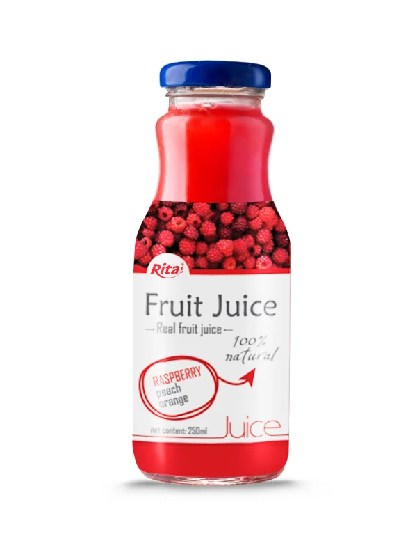250ml Glass Bottle Raspberry Juice - RITA Beverage