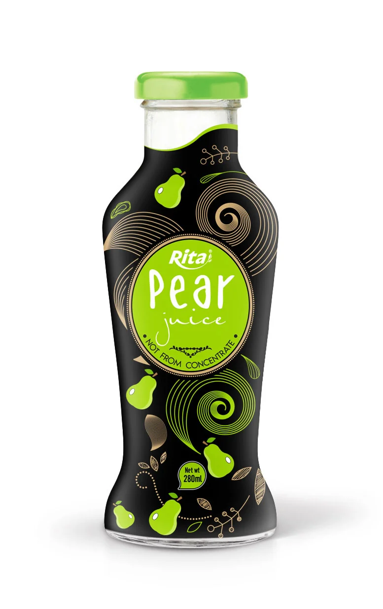 280ml Glass bottle best natural Pear Juice - RITA Beverage