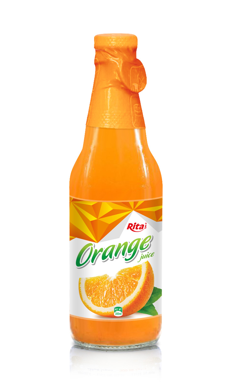 300ml Orange Juice Glass bottle - RITA Beverage