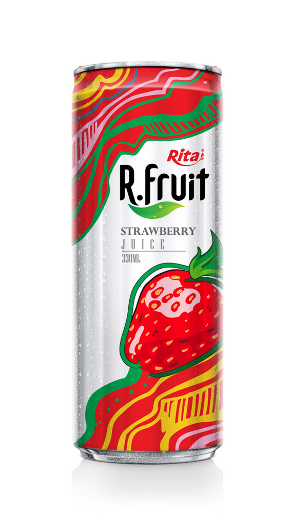 330ml Strawberry Fruit Juice Premium Quality - RITA Beverage