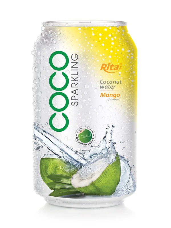 330ml Mango flavor with Sparking Coconut Water - RITA Beverage
