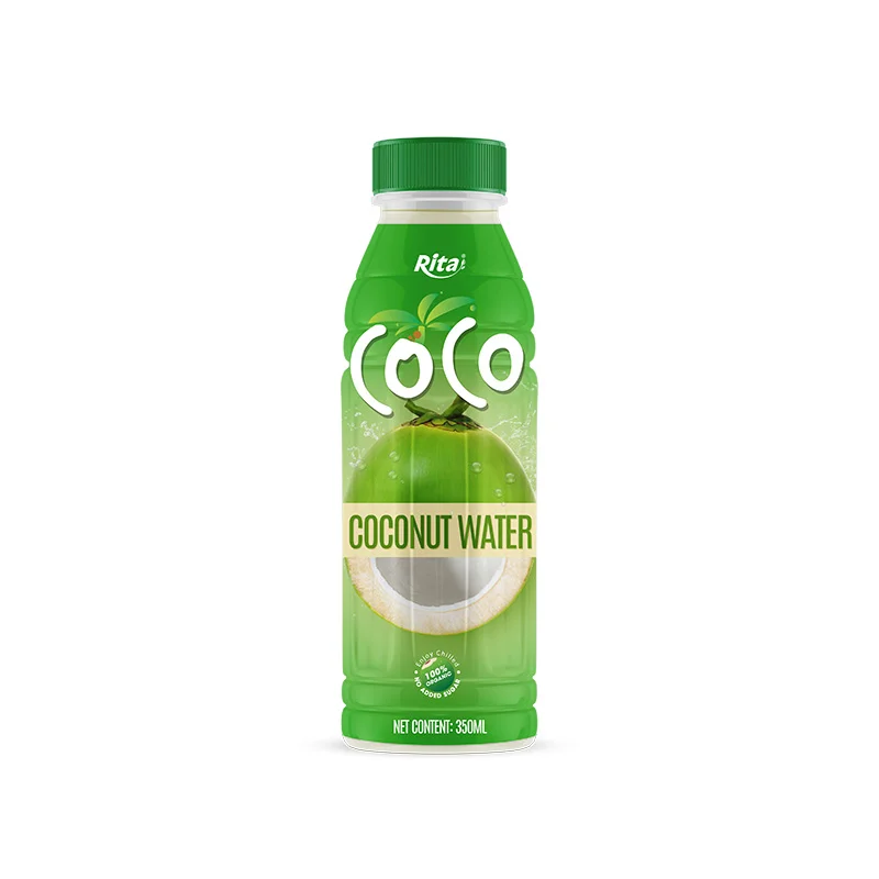 No Added Sugar Pure Coconut Water 350ml Bottle - RITA Beverage