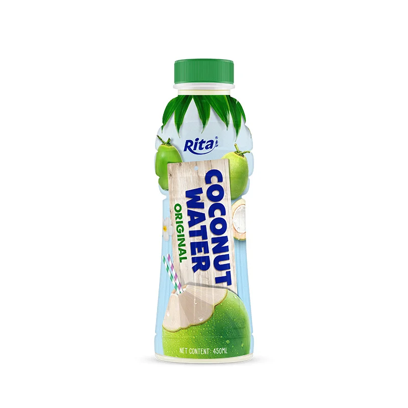 Good Quality Fresh And Pure Coconut Water 450ml Pet Bottle - RITA Beverage