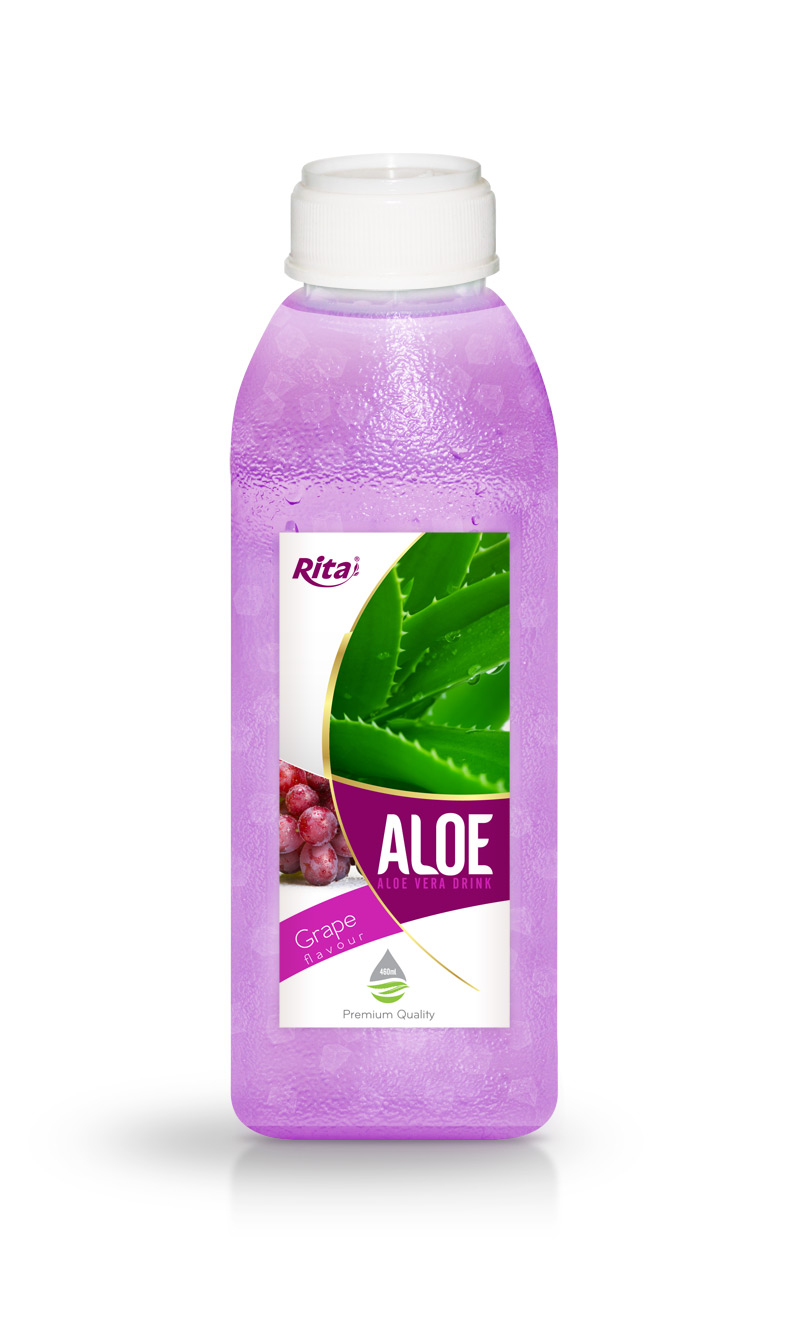 460ml Grape Flavor Aloe Vera juice - RITA Beverage