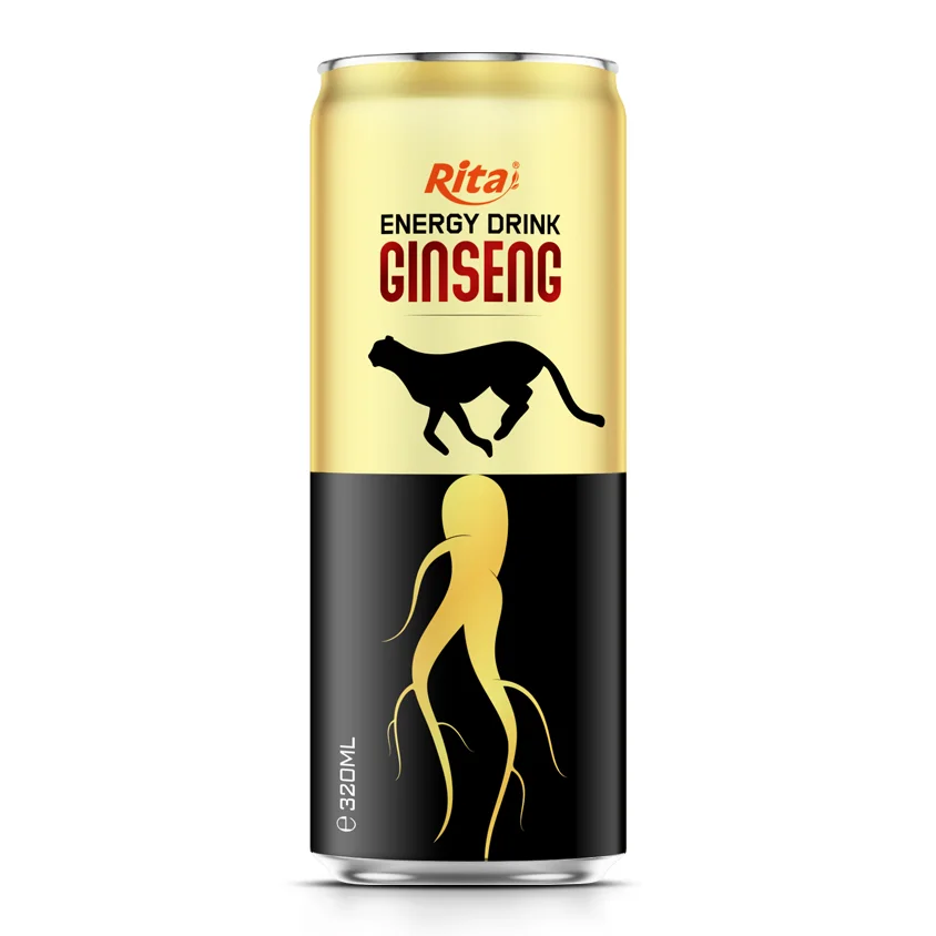 Ginseng Energy 320ml sleek can - RITA Beverage