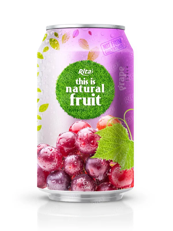 330ml Alu can Tropical Grape drink - RITA Beverage