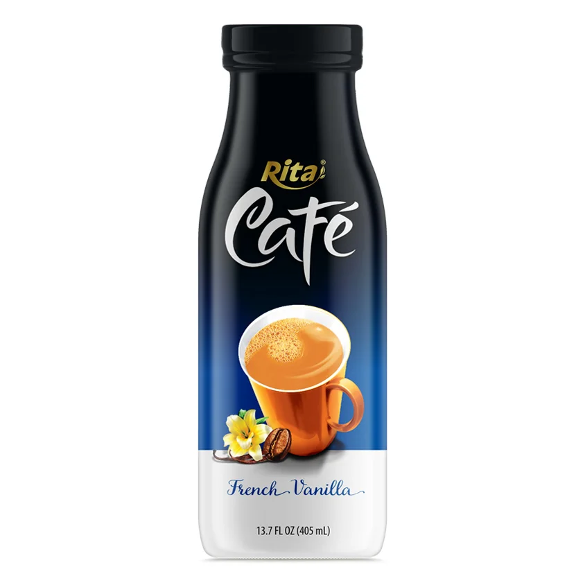 Rita French Vanilla Coffee drink 405ml glass bottle - RITA Beverage