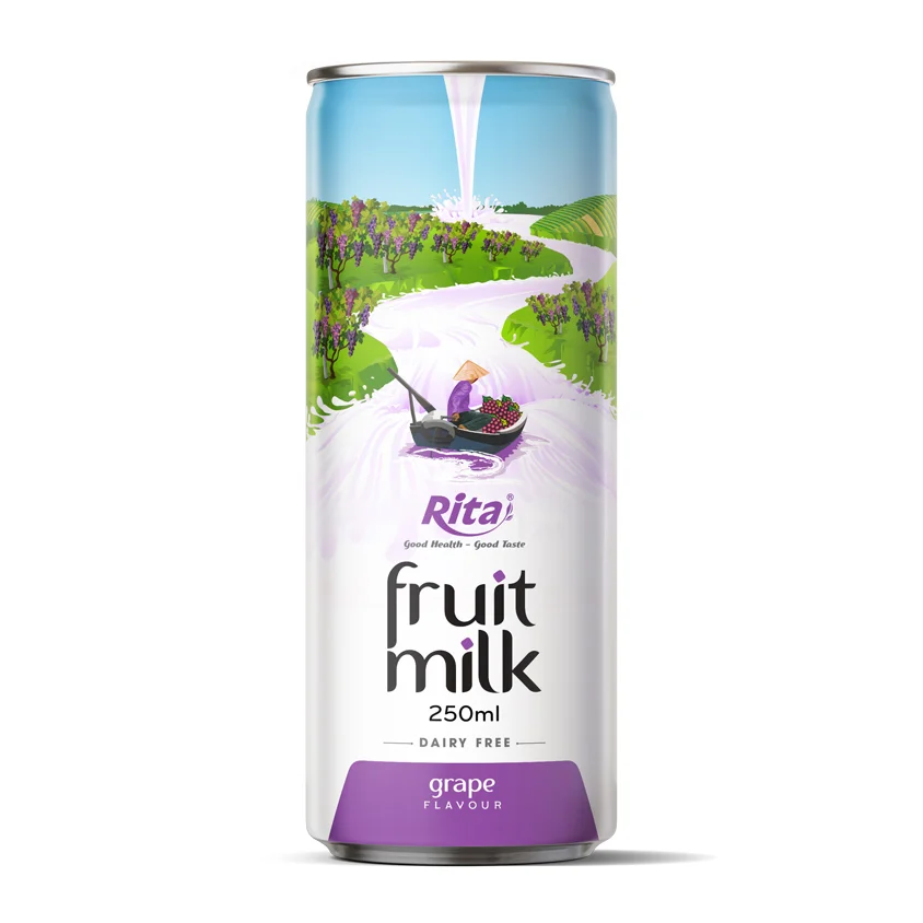 250ml canned grape fruit milk drink - RITA Beverage