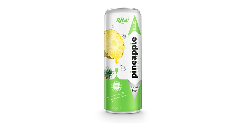 private label fresh Fruit pineapple 330ml - RITA Beverage